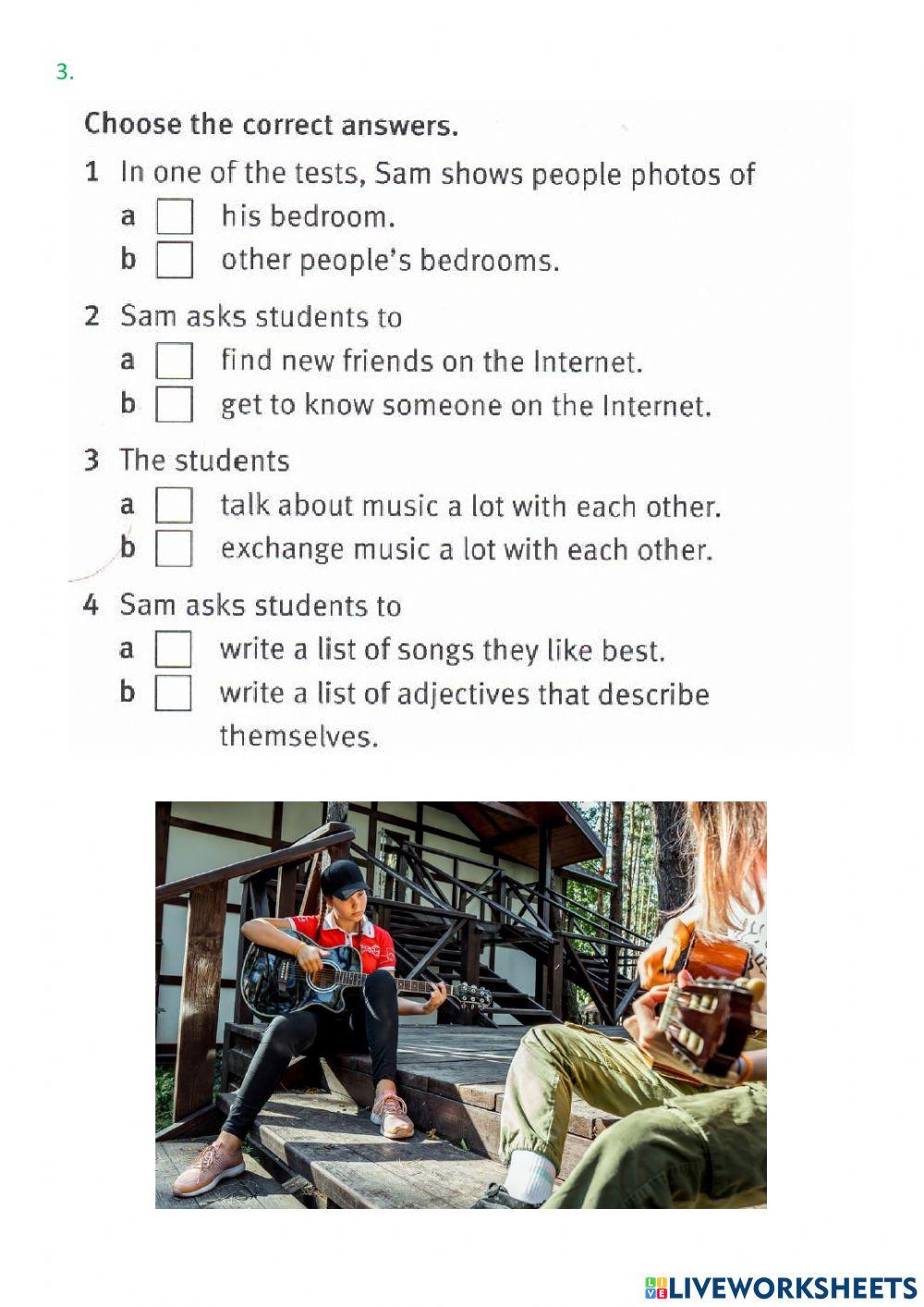 Solutions A2 1E worksheet | Live Worksheets