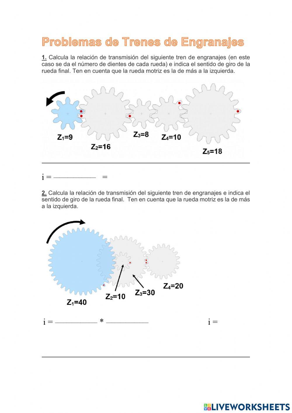 trenes de engra… | Free Interactive Worksheets | 6875454