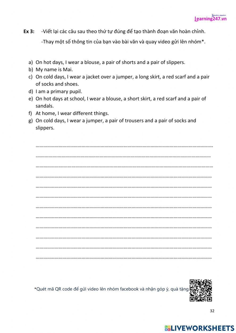 Topic 8B 2047491 | learning247vn | Live Worksheets