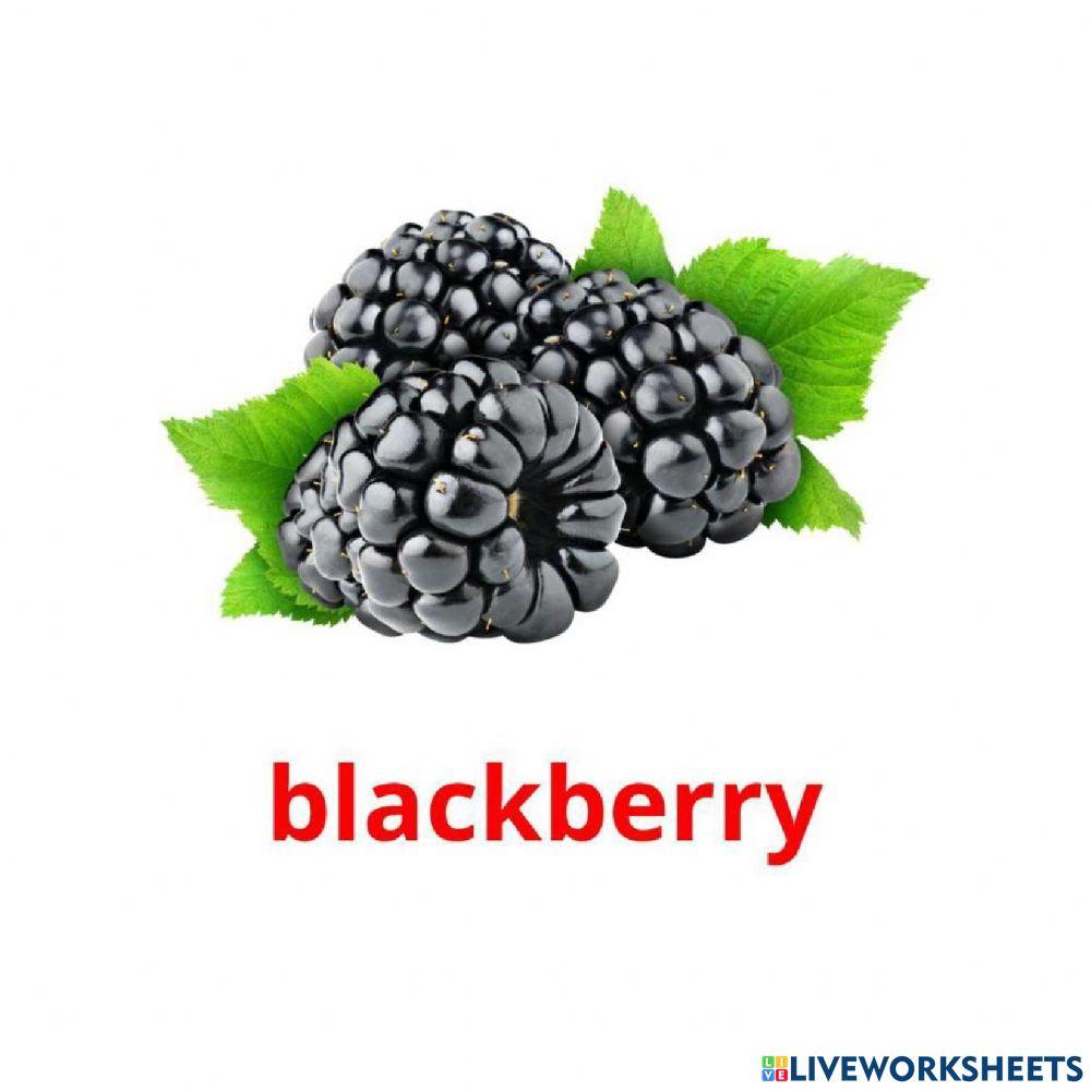Berries online exercise | Live Worksheets