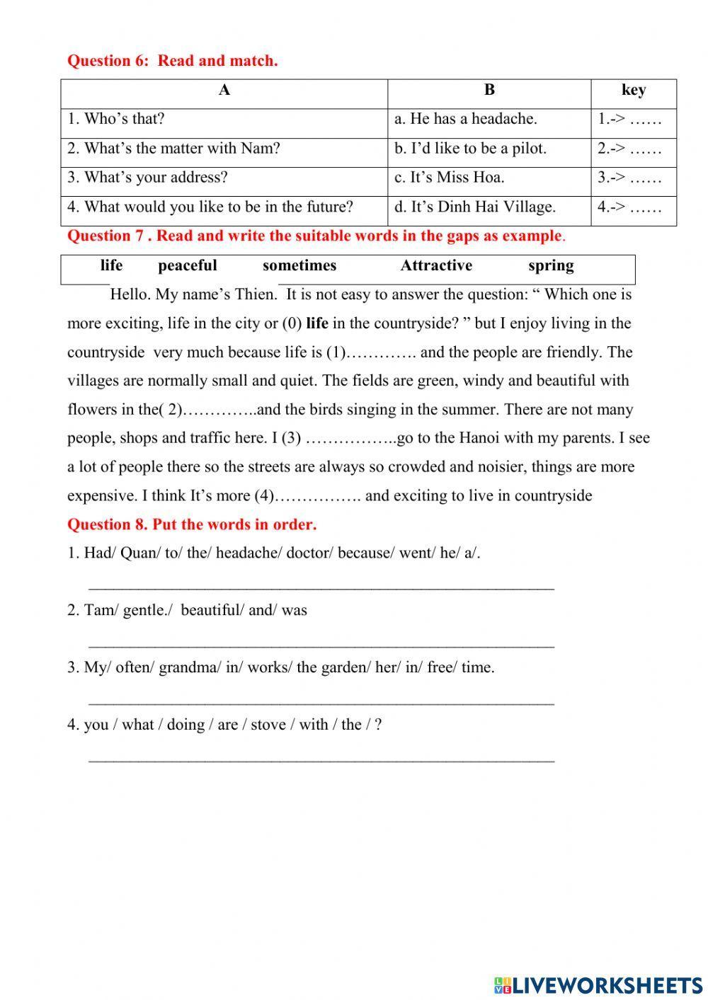 English 5 term … | Free Interactive Worksheets | 2048604