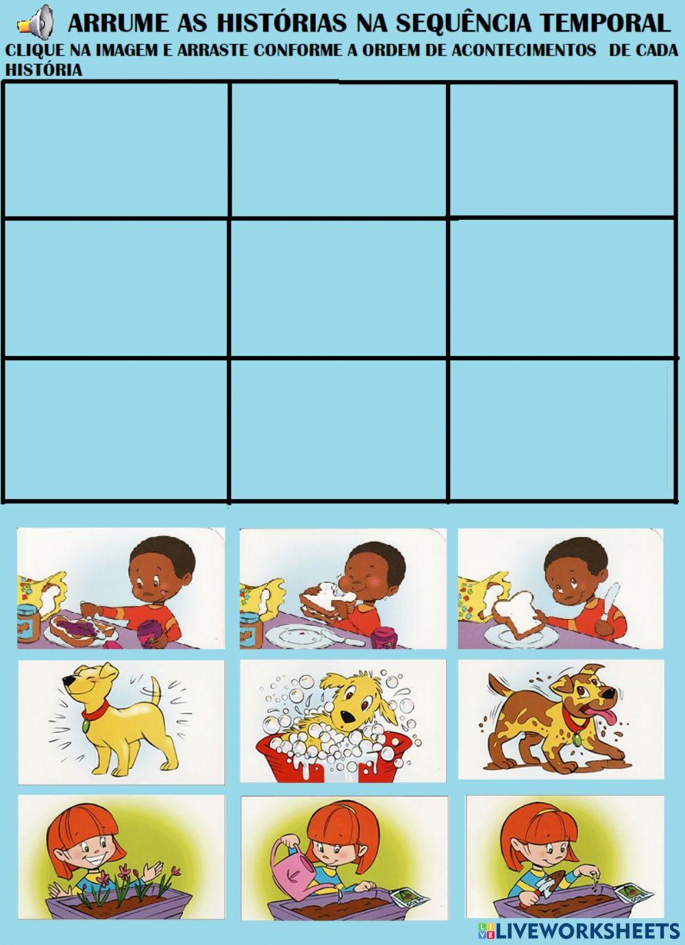 Sequência Temporal activity | Live Worksheets