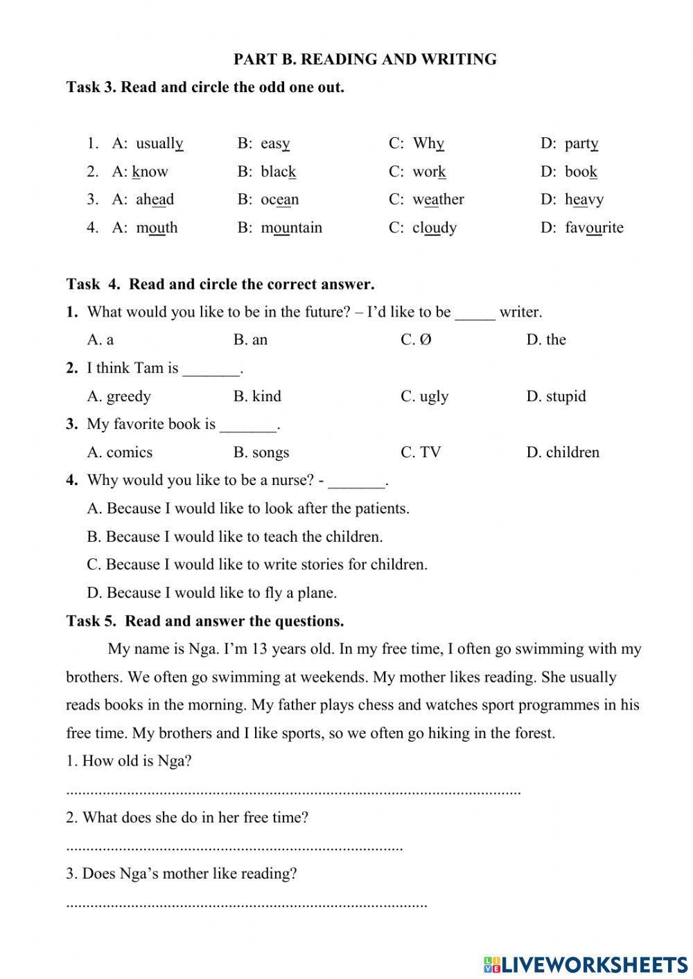 English 5 final… | Free Interactive Worksheets | 2048910