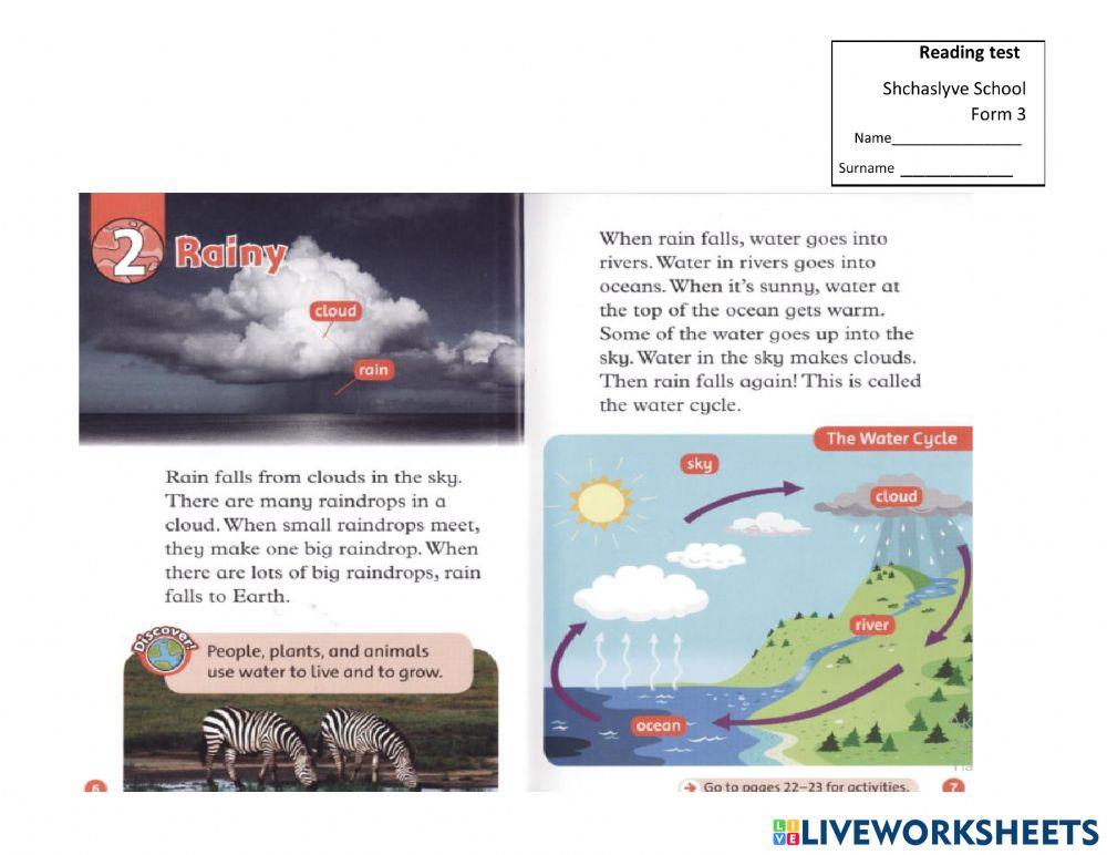 reading 3 | Free Interactive Worksheets | 6877260