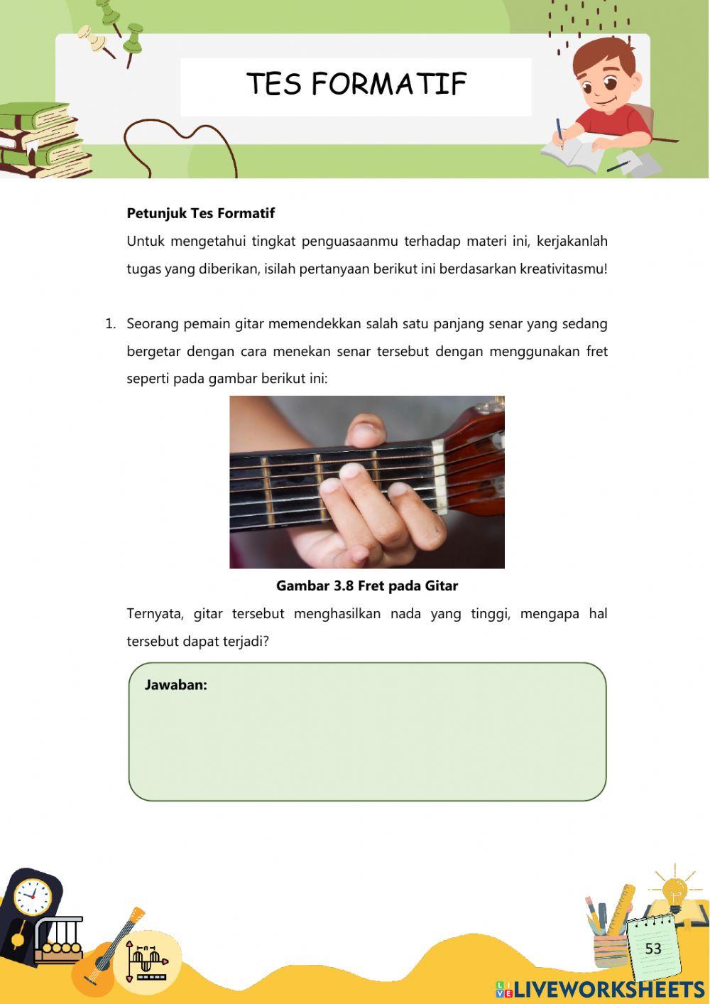 Tes Formatif 3 online activity | Live Worksheets