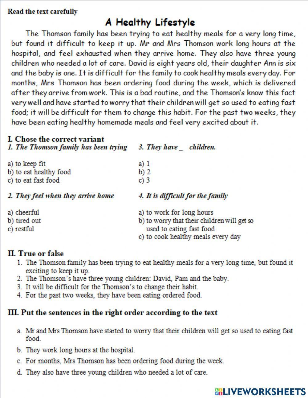 Control Reading | Free Interactive Worksheets | 2050059