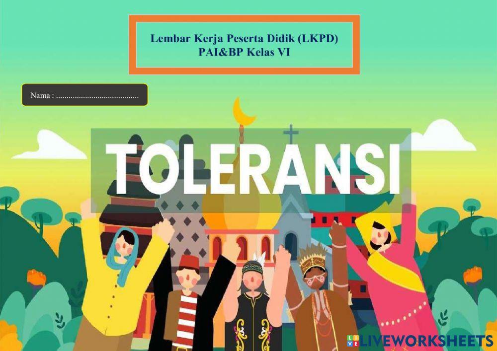 Toleransi online practice | Live Worksheets