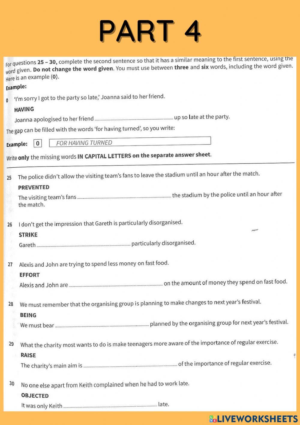 Gustavo Ruiz | CAE Reading Final Exam June 2022 part 1