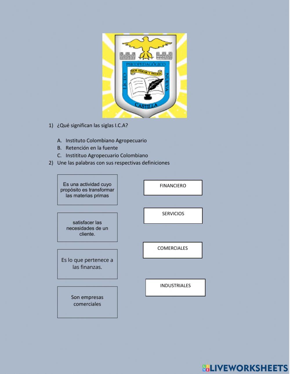 Ic.a worksheet | Live Worksheets