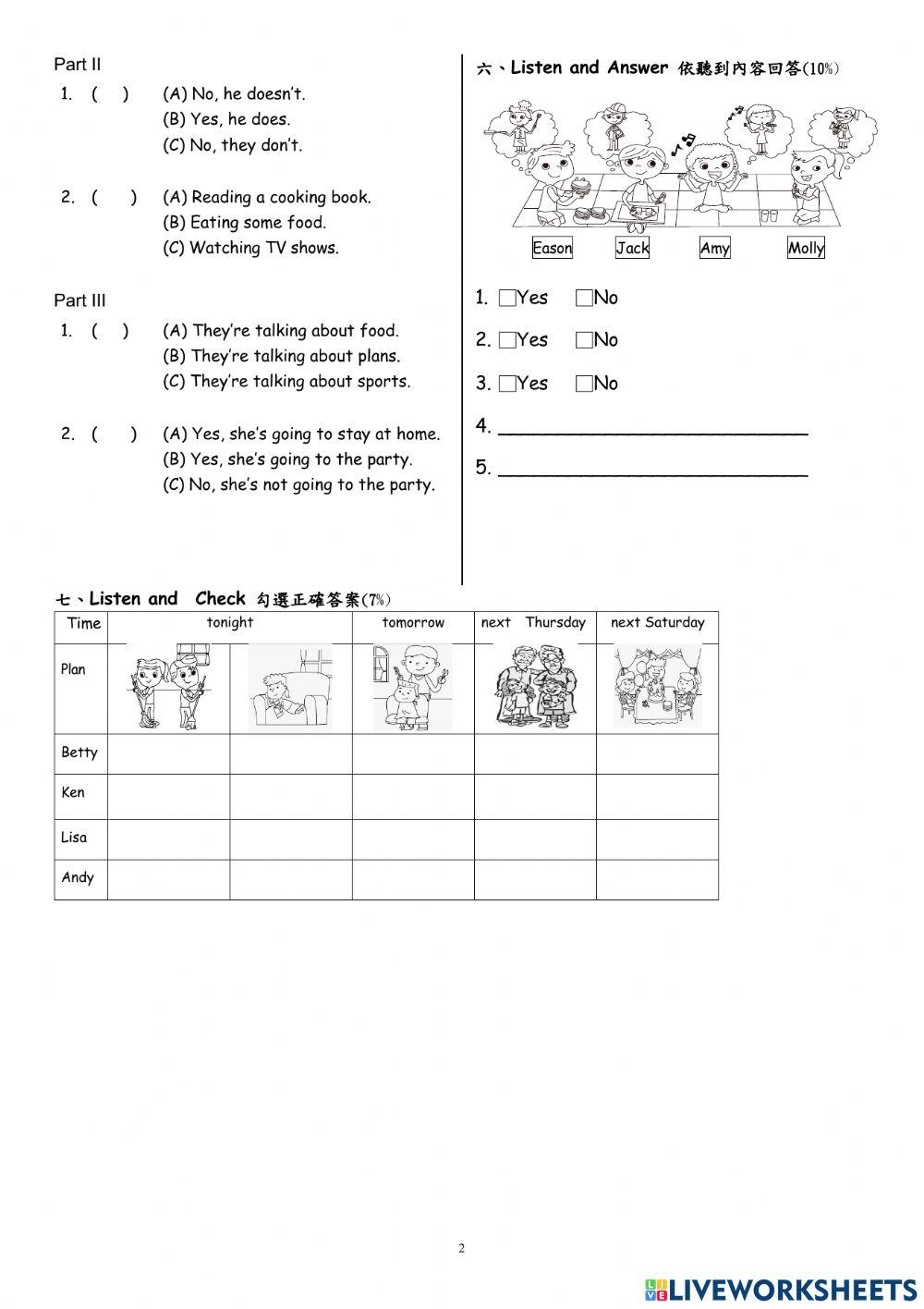 FM 10 Final Listening worksheet | Live Worksheets