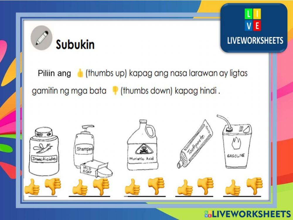 reduce examples tagalog