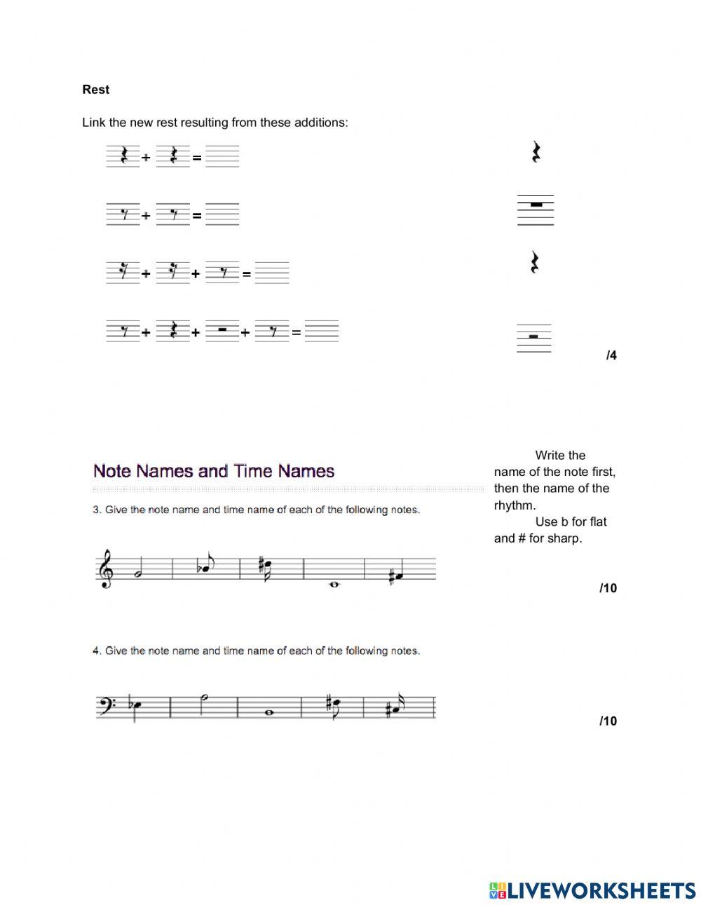 G9 Music Hamilton - End of Year Exam 2022 online exercise for | Live ...