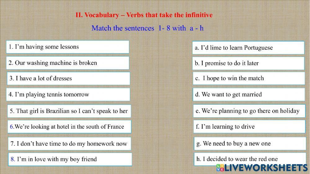 Unit 11B:: What do you want to do? worksheet | Live Worksheets