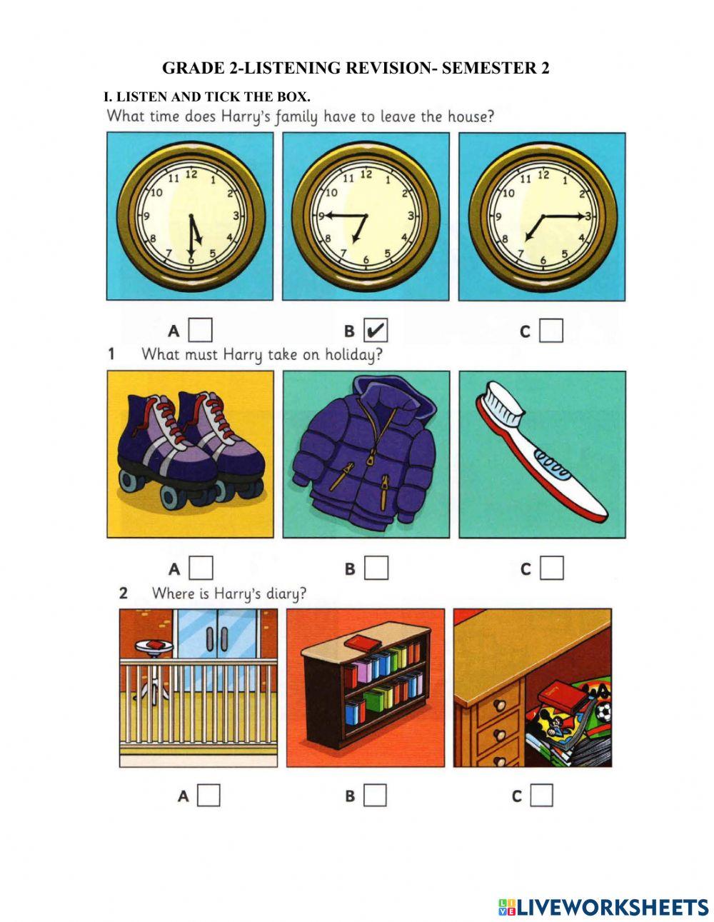 Ge-revision-semester 2 worksheet | Live Worksheets