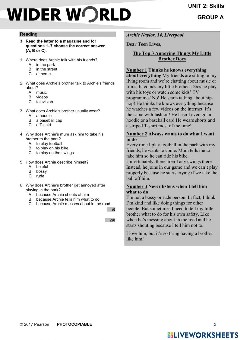 WW2 Unit test worksheet | Live Worksheets WW2 Unit test worksheet | Live Worksheets