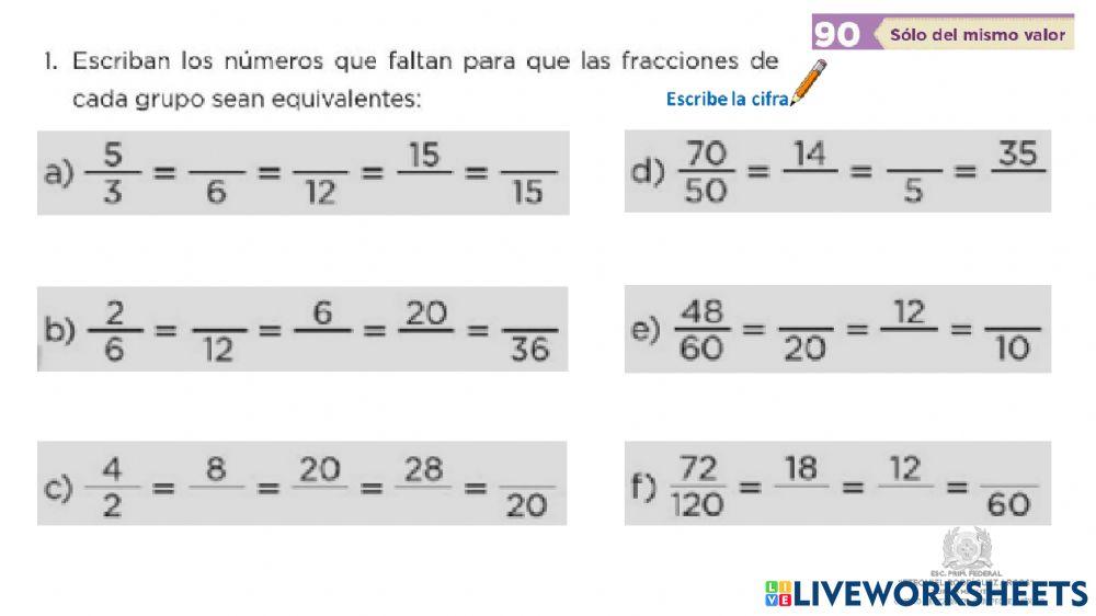 2053037 | Desafío 90 Fracciones equivalentes | Arcadio