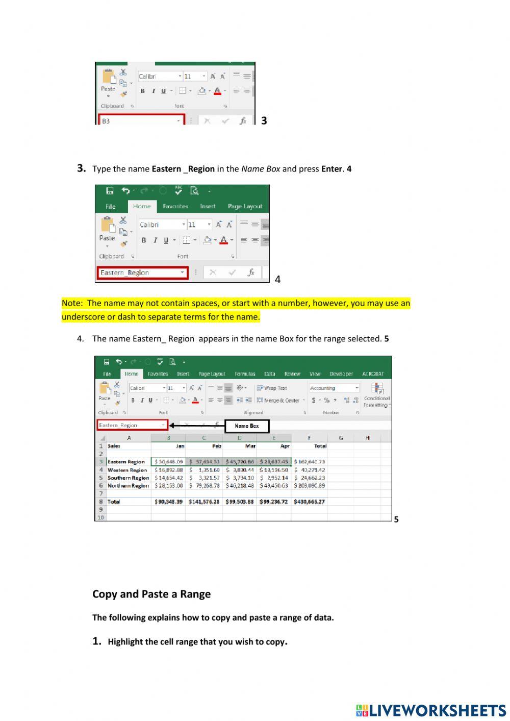 Lesson 1 Ranges | Free Interactive Worksheets | 2053276