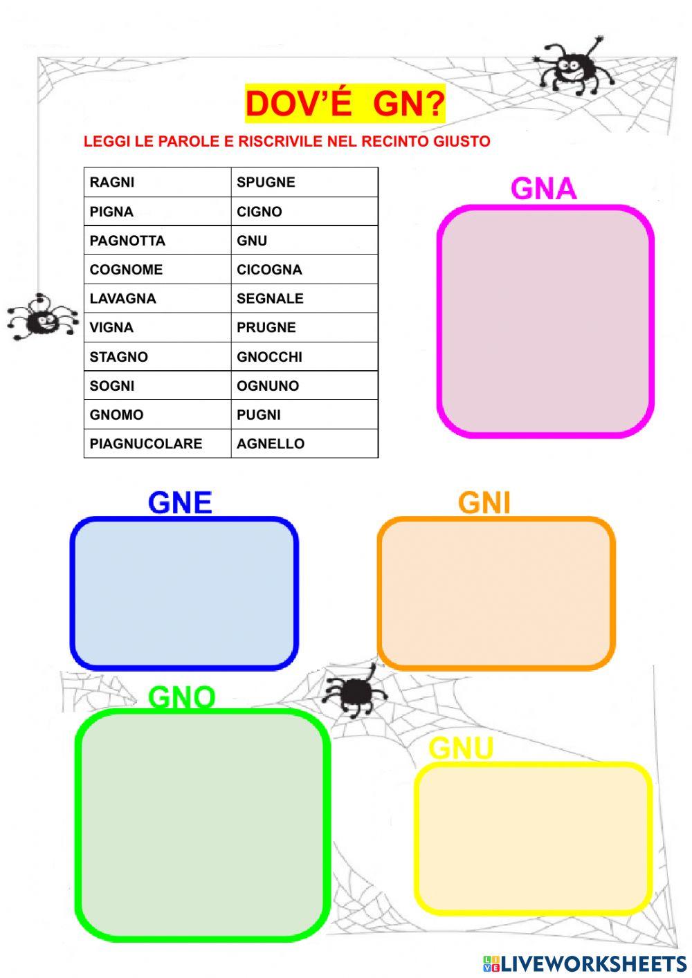 dov'è GN? 2055507 | melipa | Live Worksheets