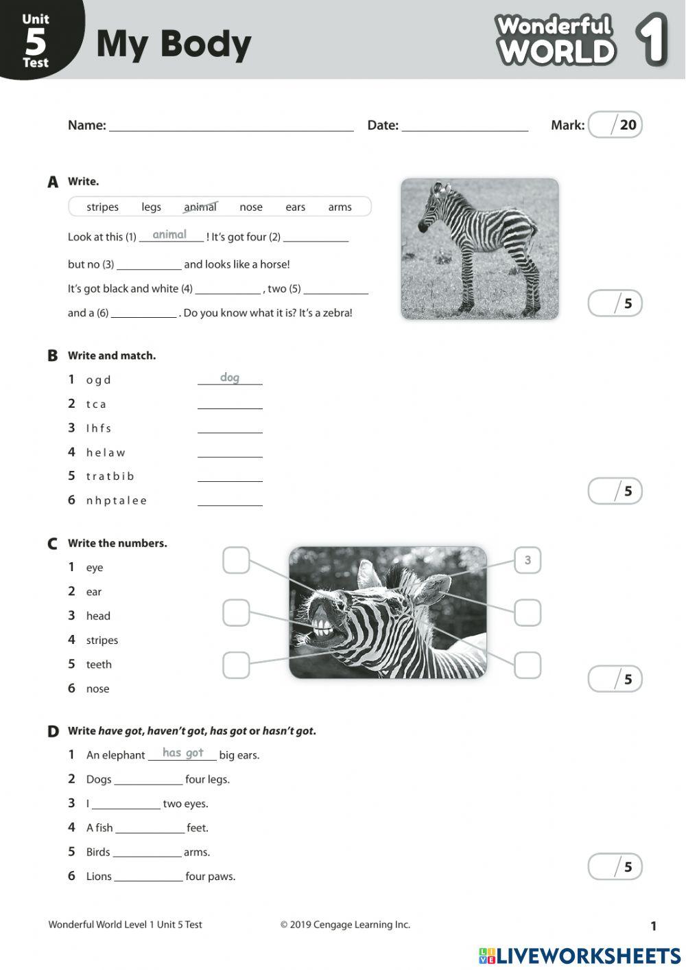 WW1 Unit 5 online exercise for | Live Worksheets
