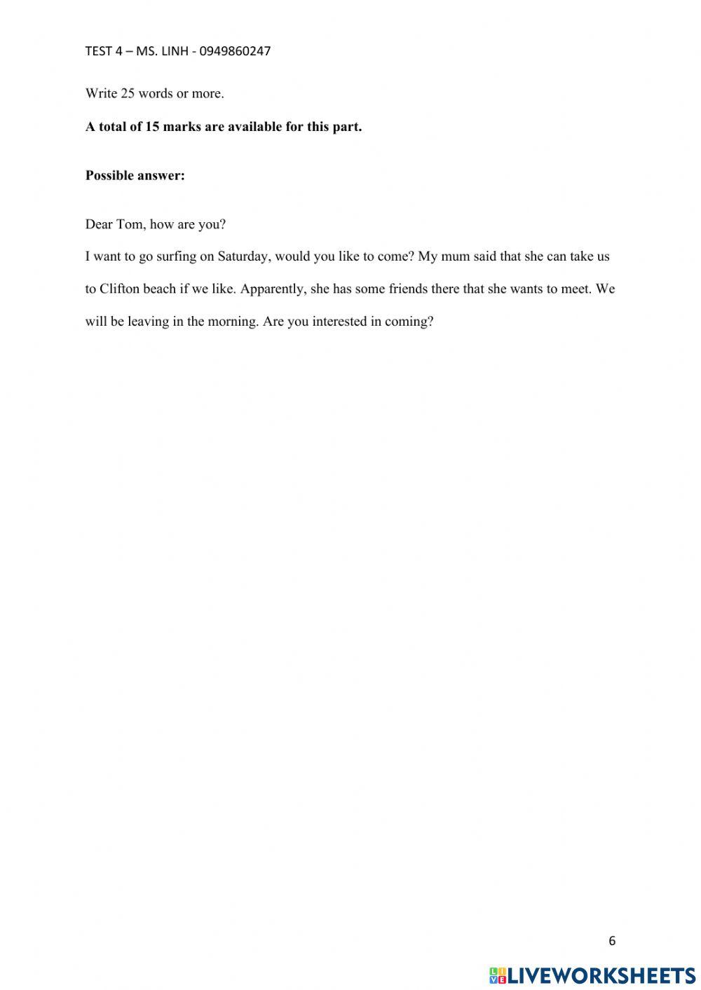 K4- part 4 | Free Interactive Worksheets | 2054182