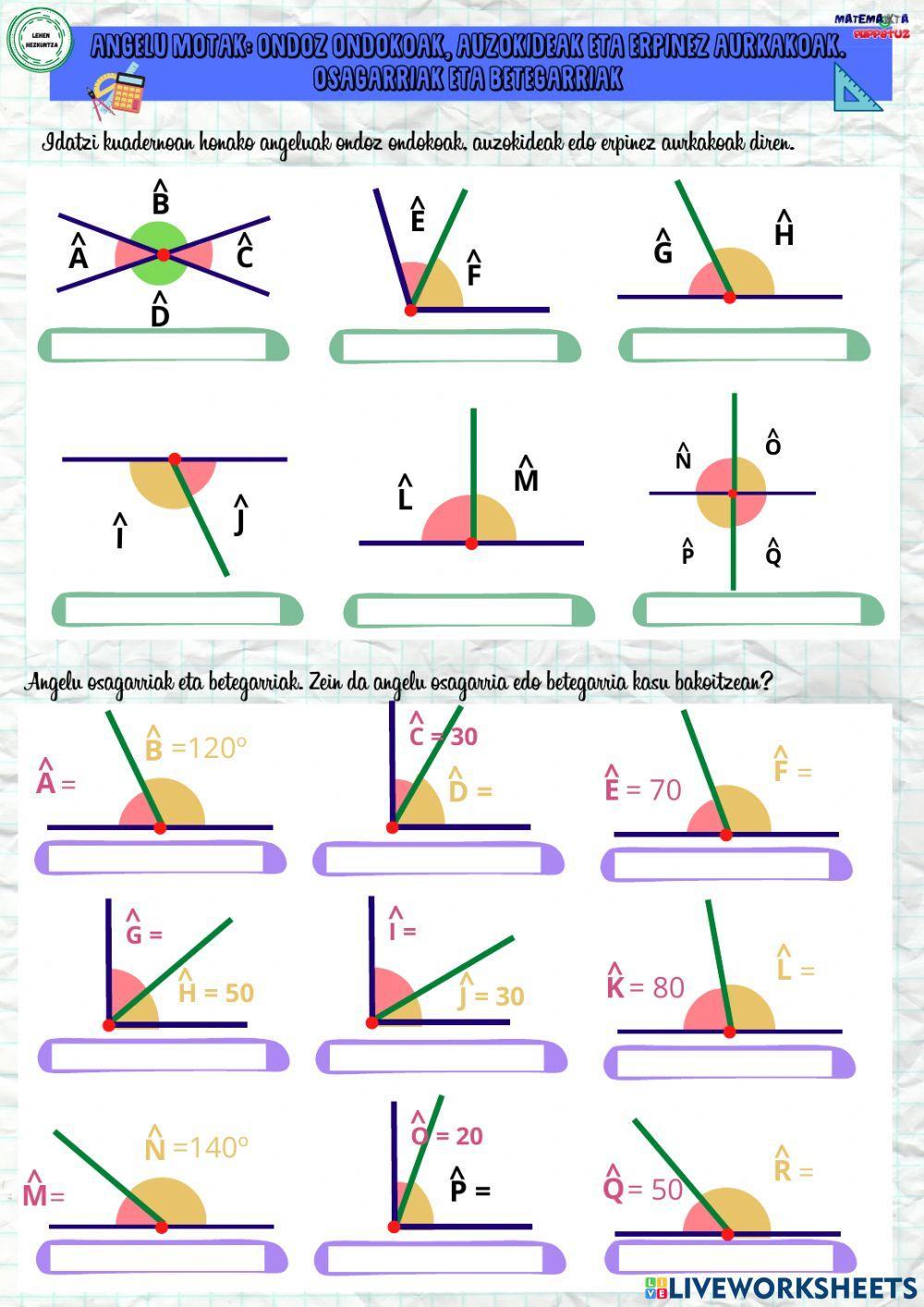 Angelu motak: o… | Free Interactive Worksheets | 2020222