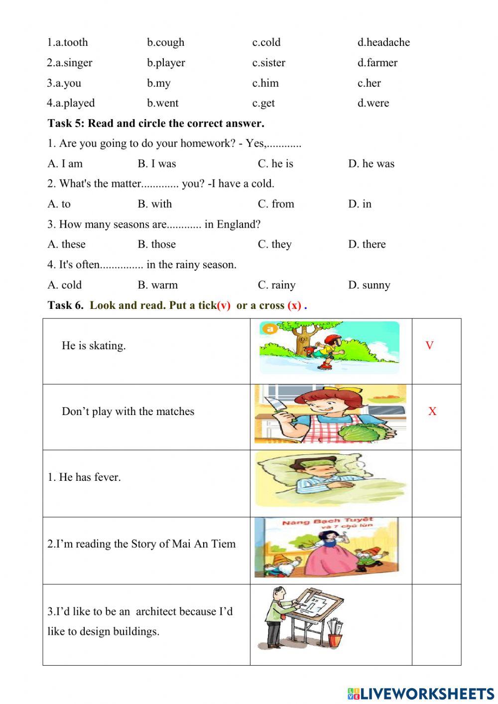2020274 | English grade 5 | tutrinh99 | LiveWorksheets