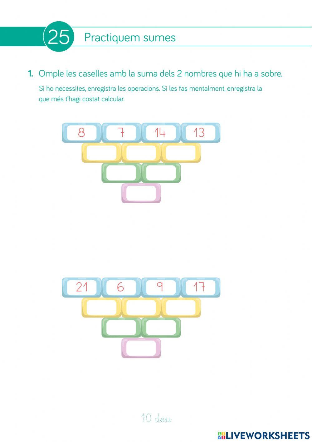 Mates innovamat | Free Interactive Worksheets | 2020333