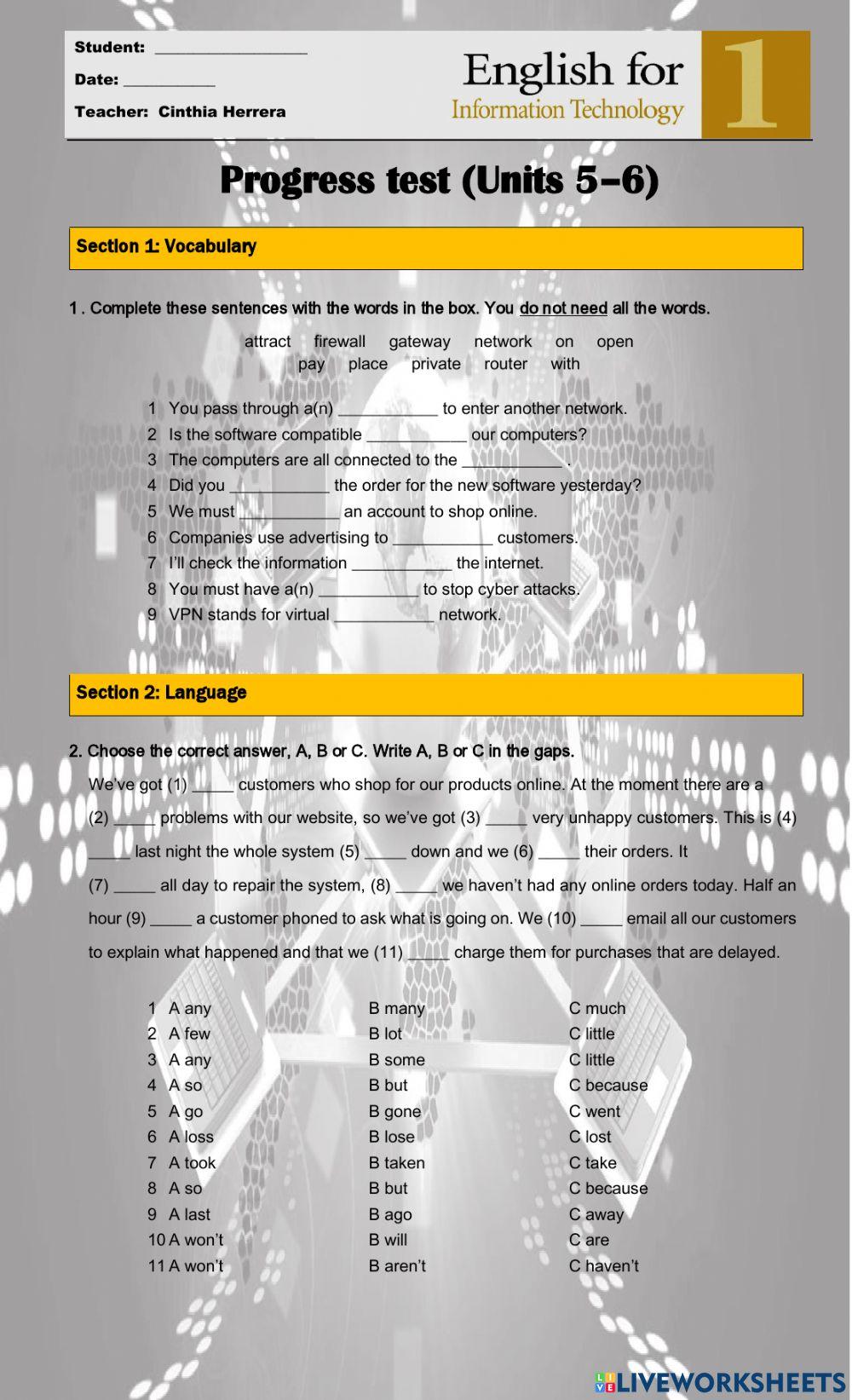 English for Information Technology 2020360 | Cinherrera