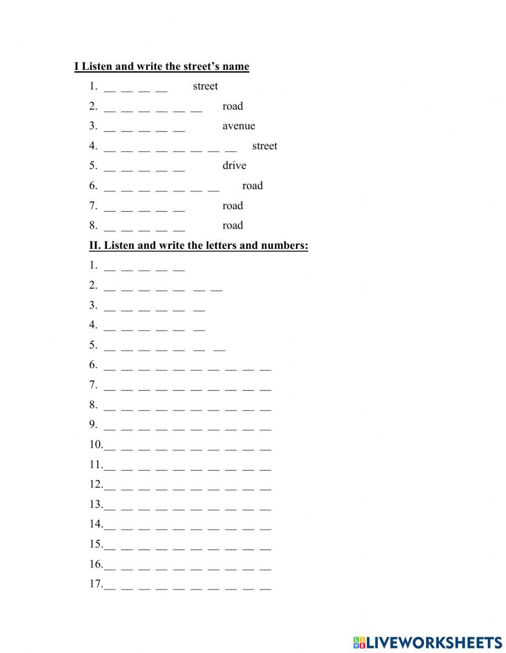 English number interactive exercise for 4 | Live Worksheets