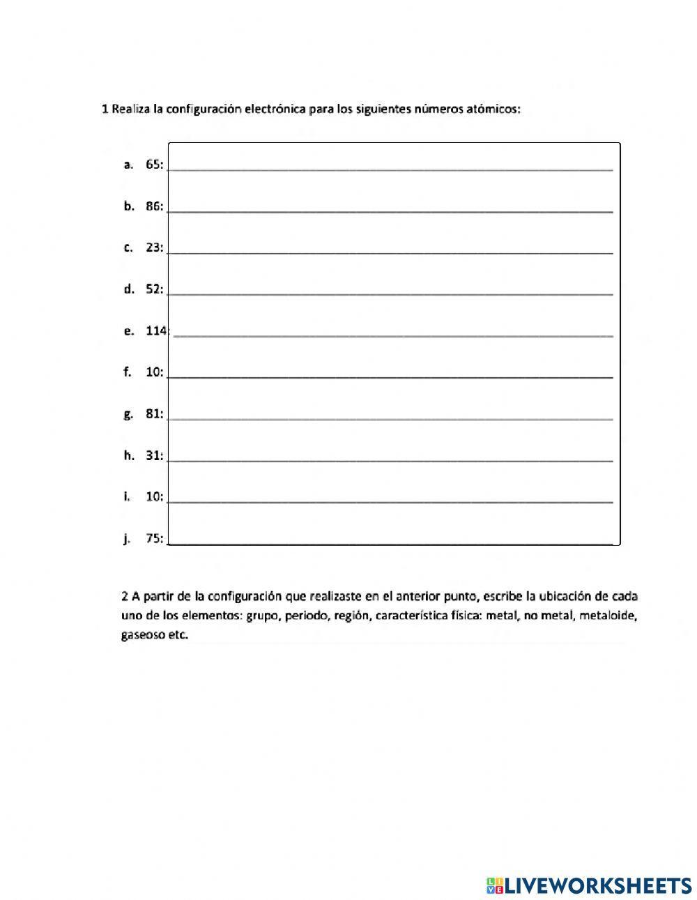 actividad online exercise for | Live Worksheets