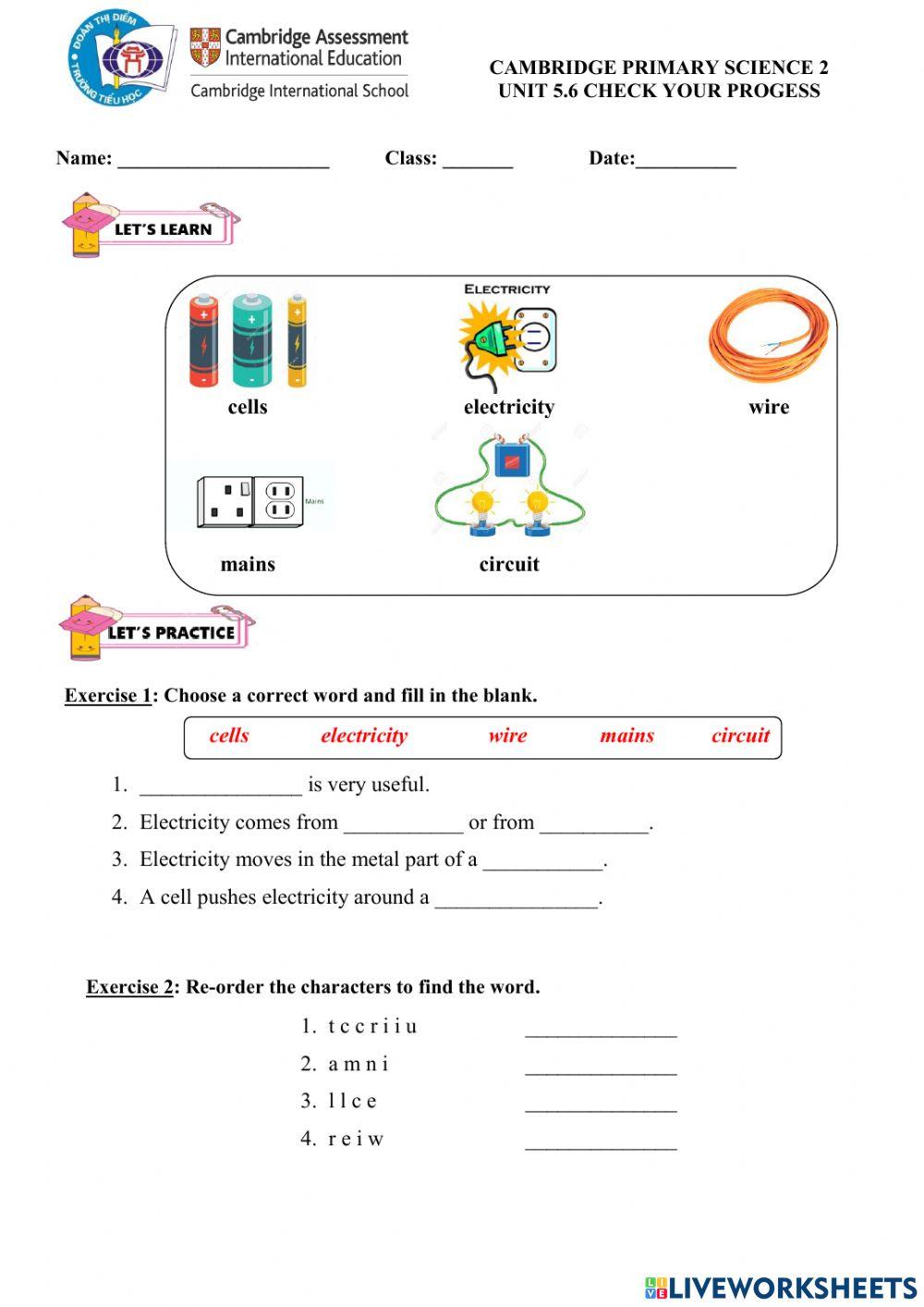 CPS2-Unit 5 worksheet | Live Worksheets