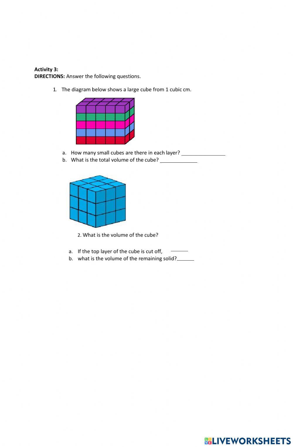 Volume of cube and rectangular prism 3975520 | mervin g.