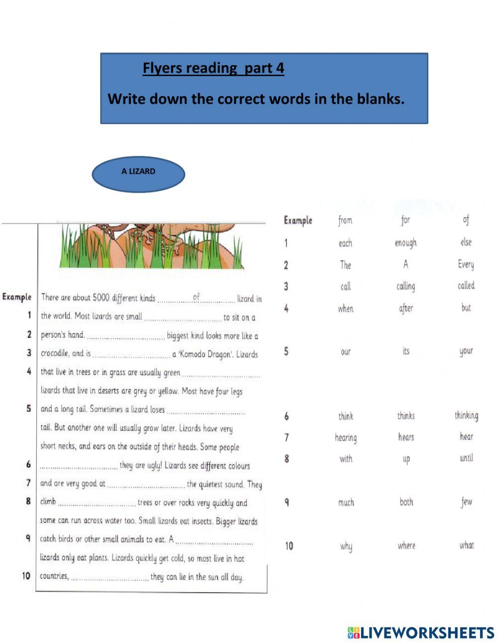 English | LiveWorksheets | 2055102