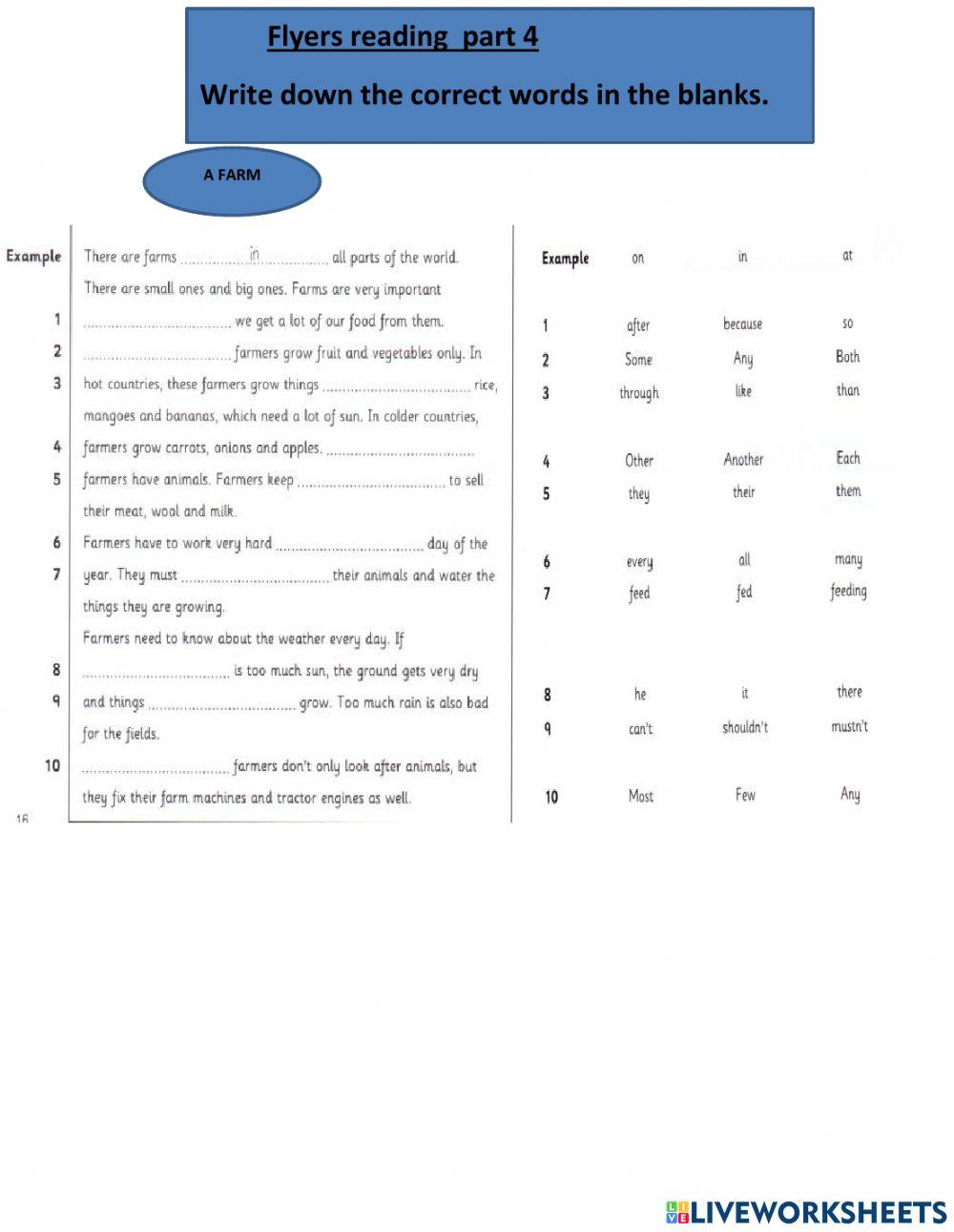English | LiveWorksheets | 2055102