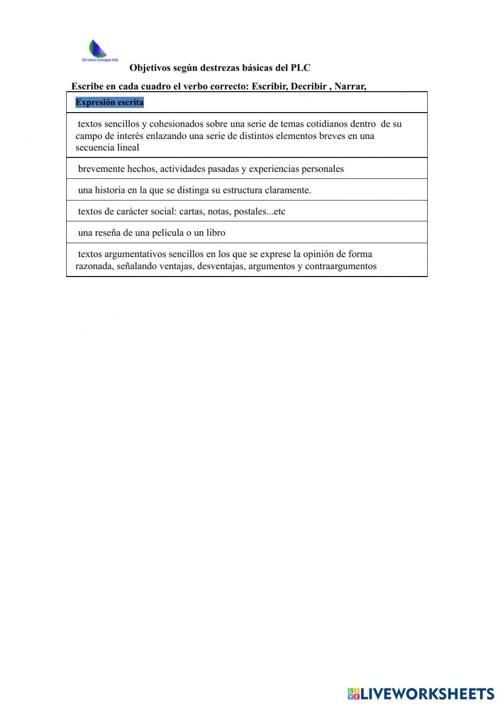Plc | Live Worksheets