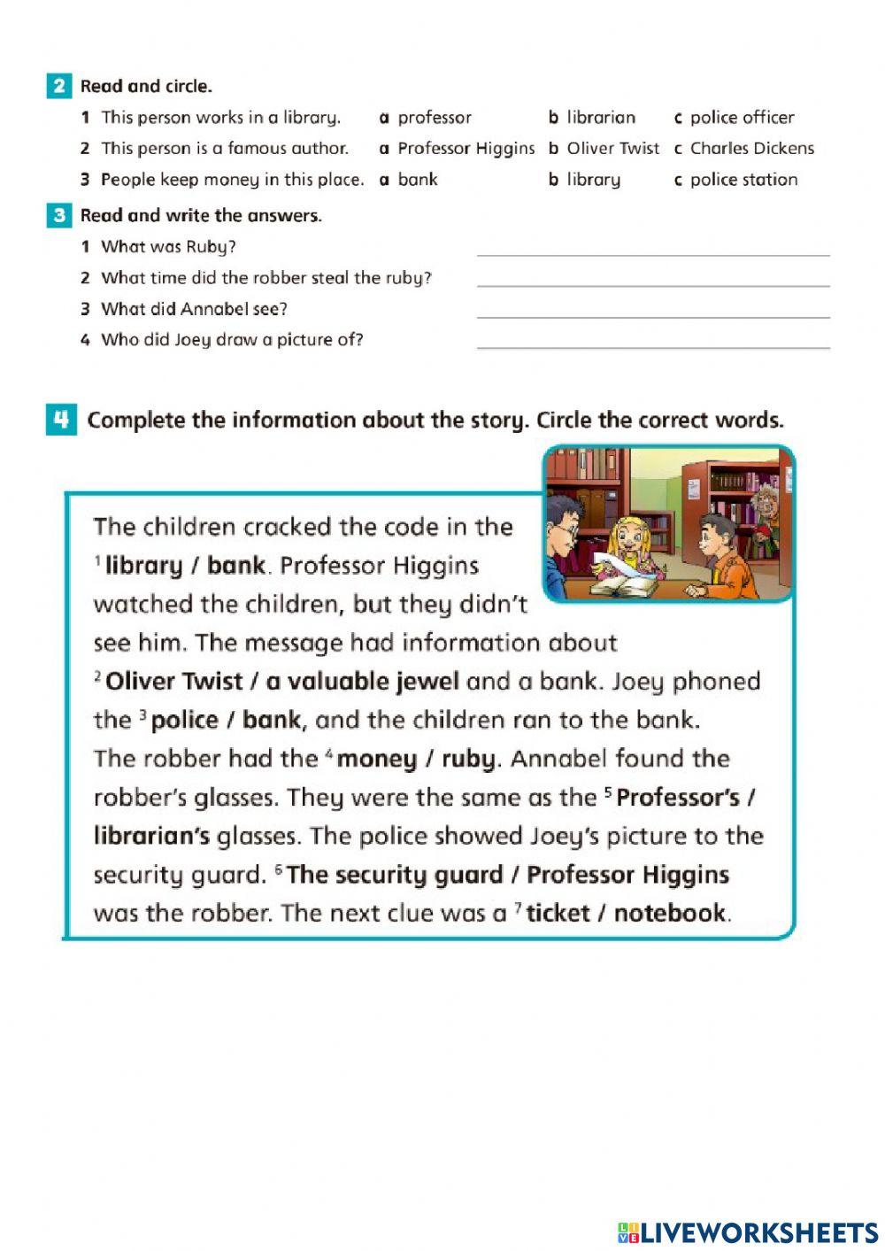 The Secred Code worksheet | Live Worksheets
