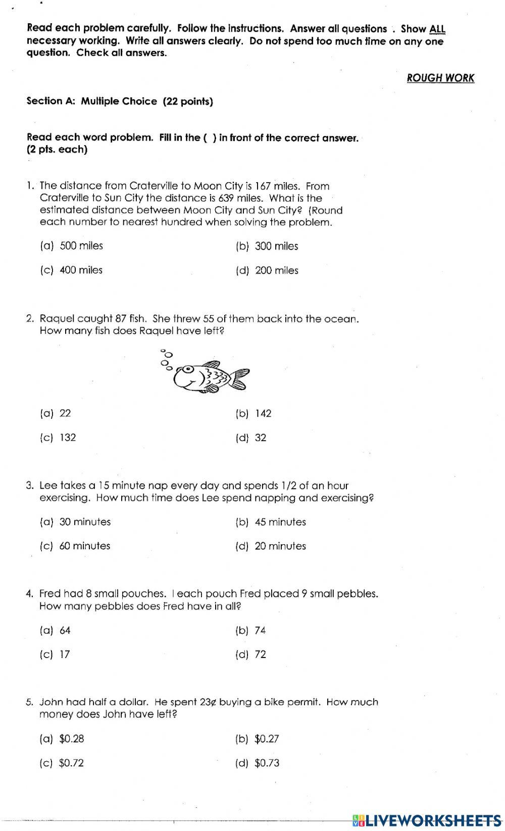 5338605 | Mathematics Application Summer Exams 2022