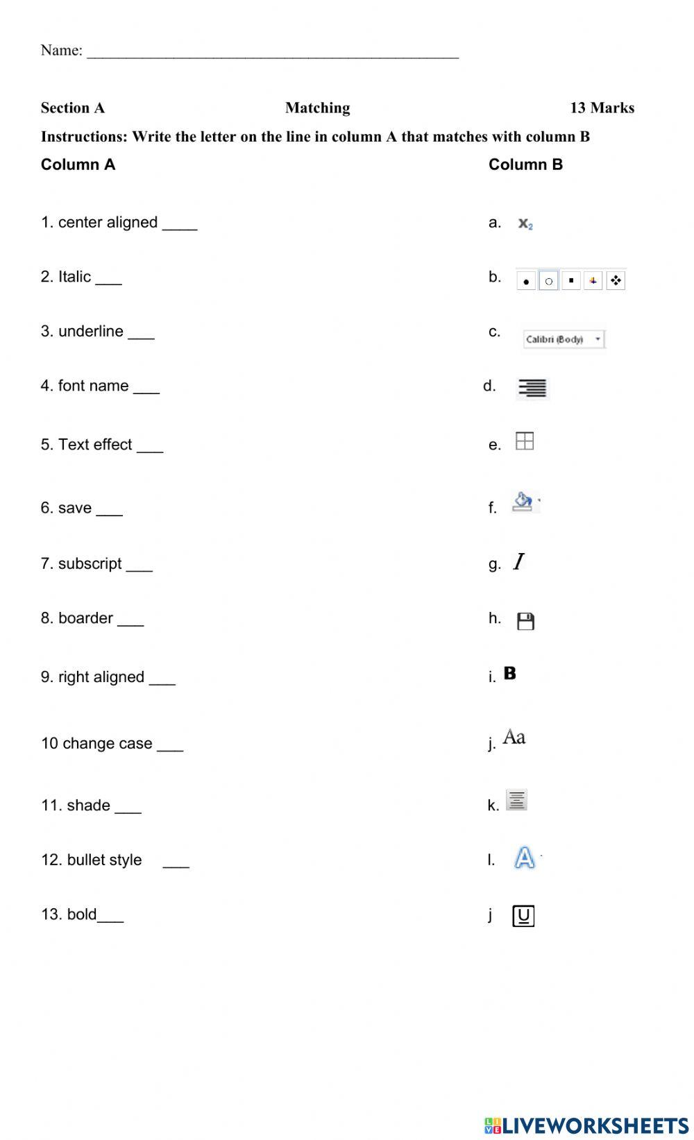 Grade 7 Final Exam 2022 online exercise for | Live Worksheets