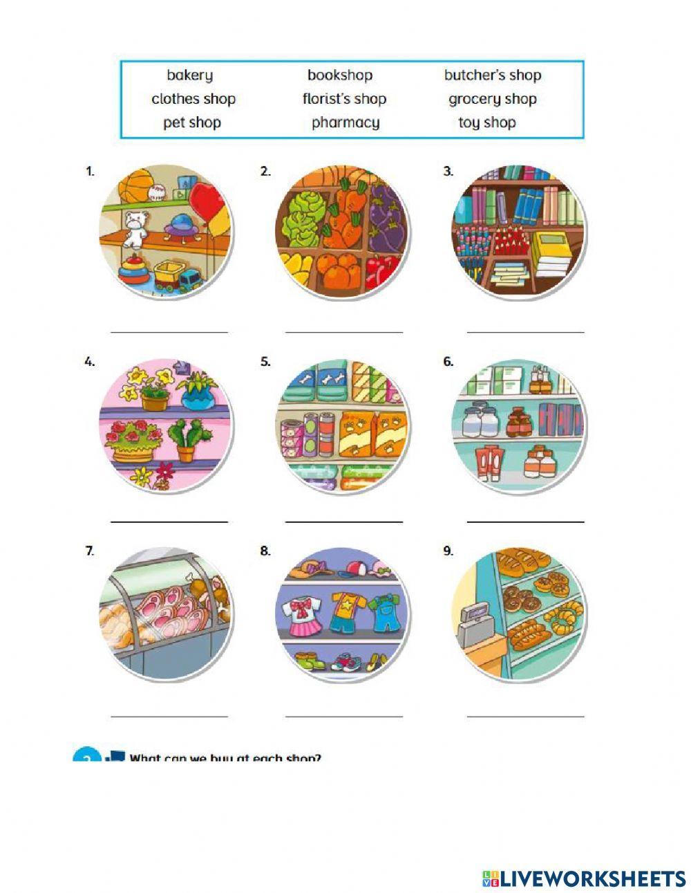 PP2 Shopping | Free Interactive Worksheets | 2056363