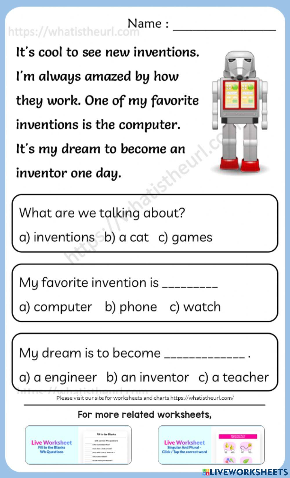 Reading Comprehension Exercise 11 worksheet | Live Worksheets
