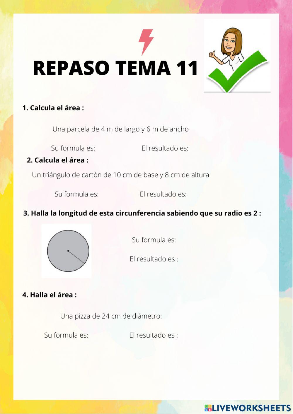 Repaso tema 7 | Free Interactive Worksheets | 2057181