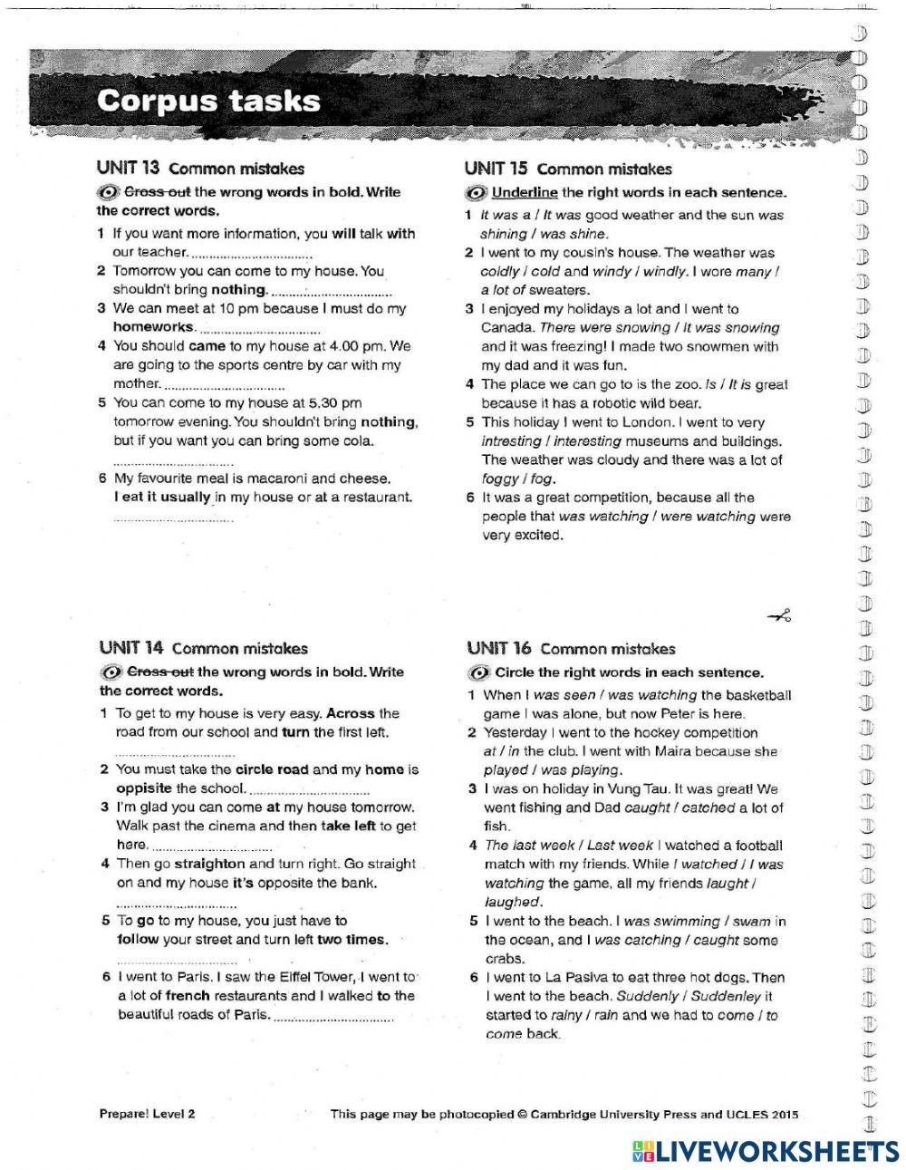 CORPUS TASK 11-15 2370260 | Rubi Astudillo | Live