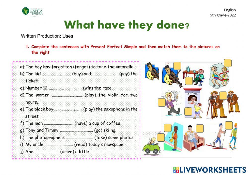 2057219 | Present perfect simple (affirmative form)