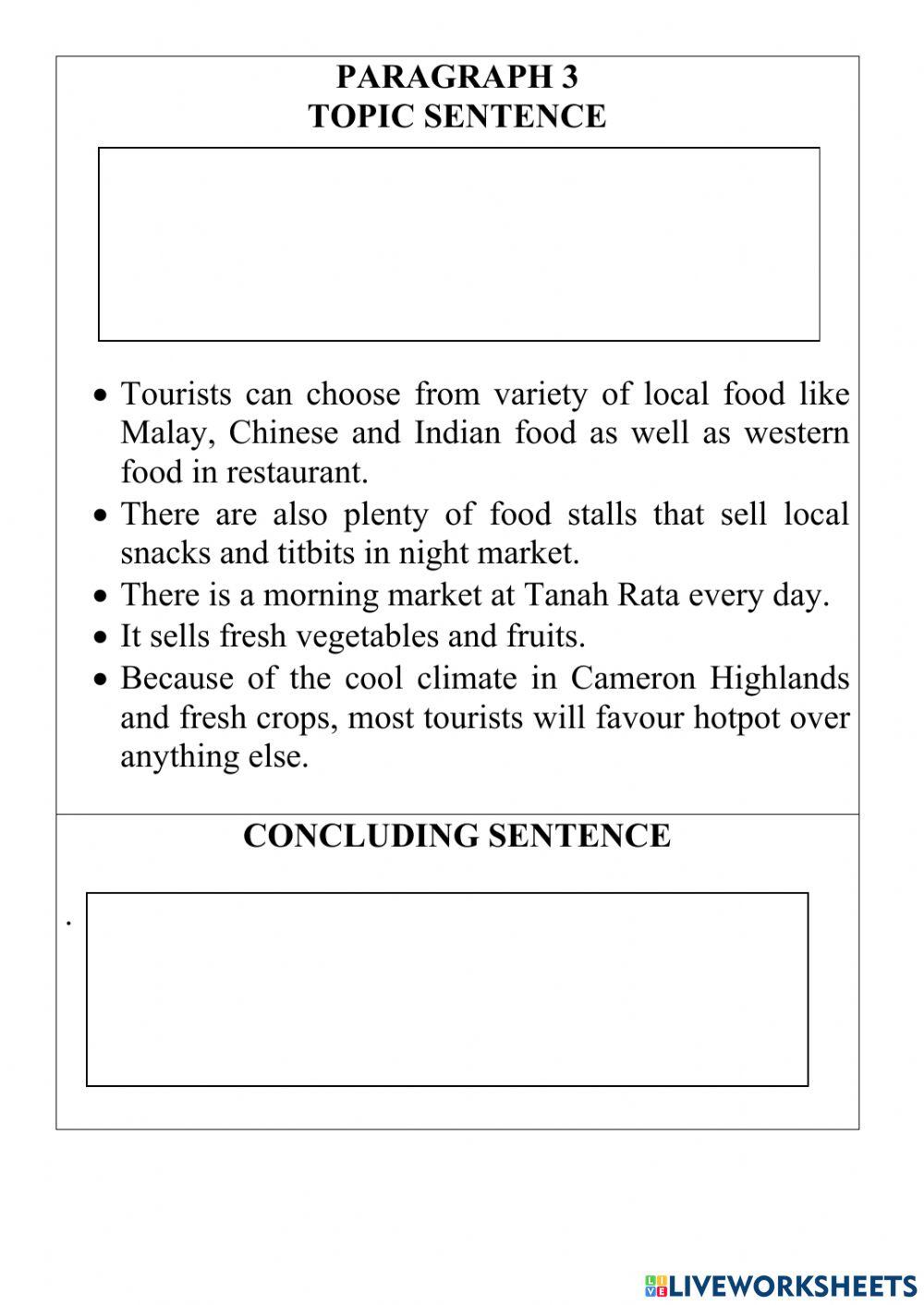 A TRIP TO CAMERON HIGHLANDS worksheet | Live Worksheets