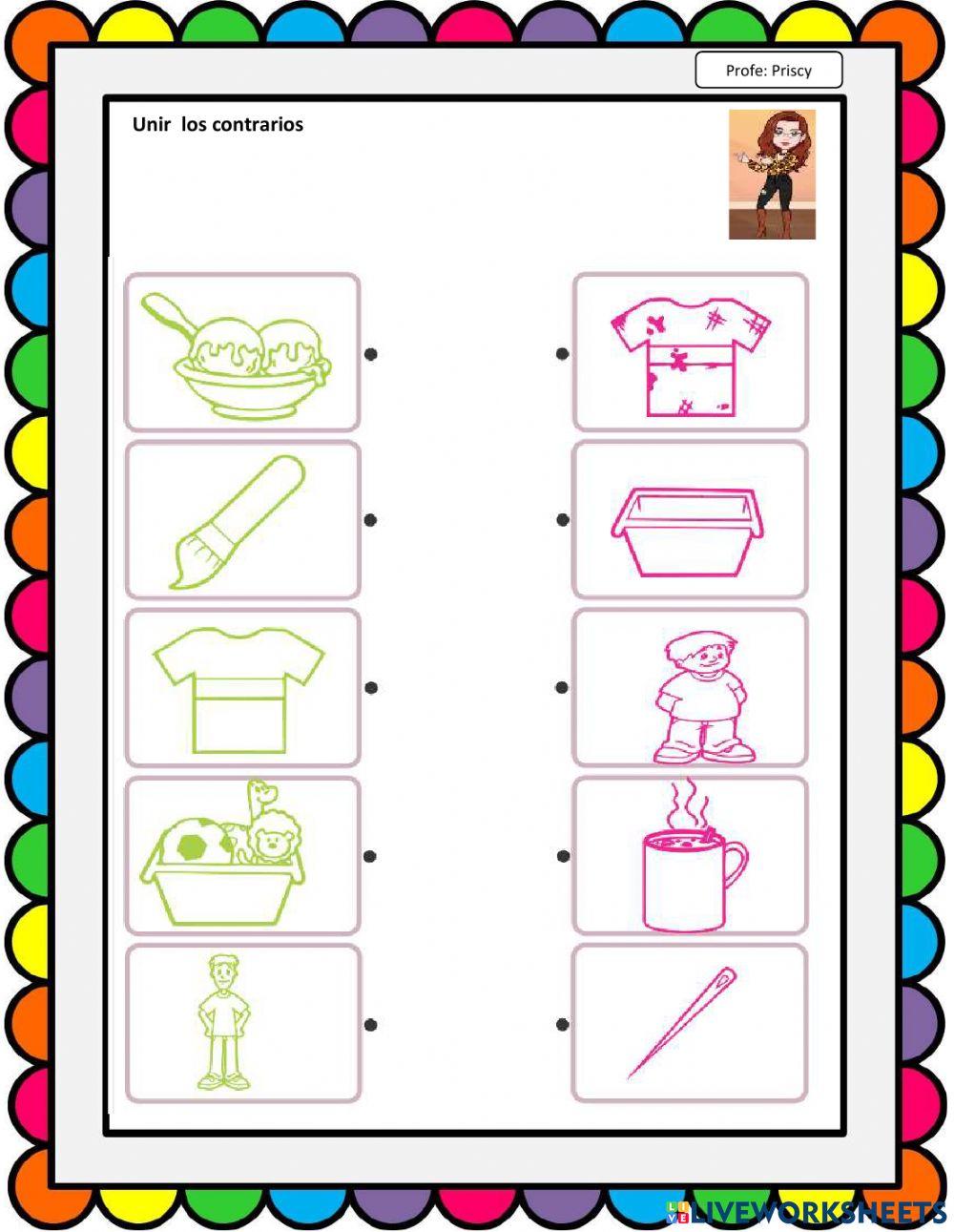 Contrarios interactive exercise | Live Worksheets