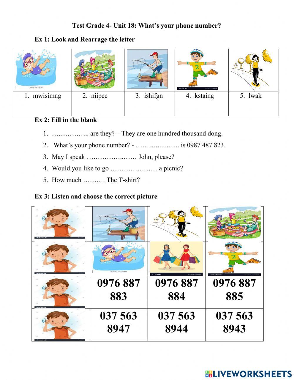 Gr4-u18 worksheet | Live Worksheets