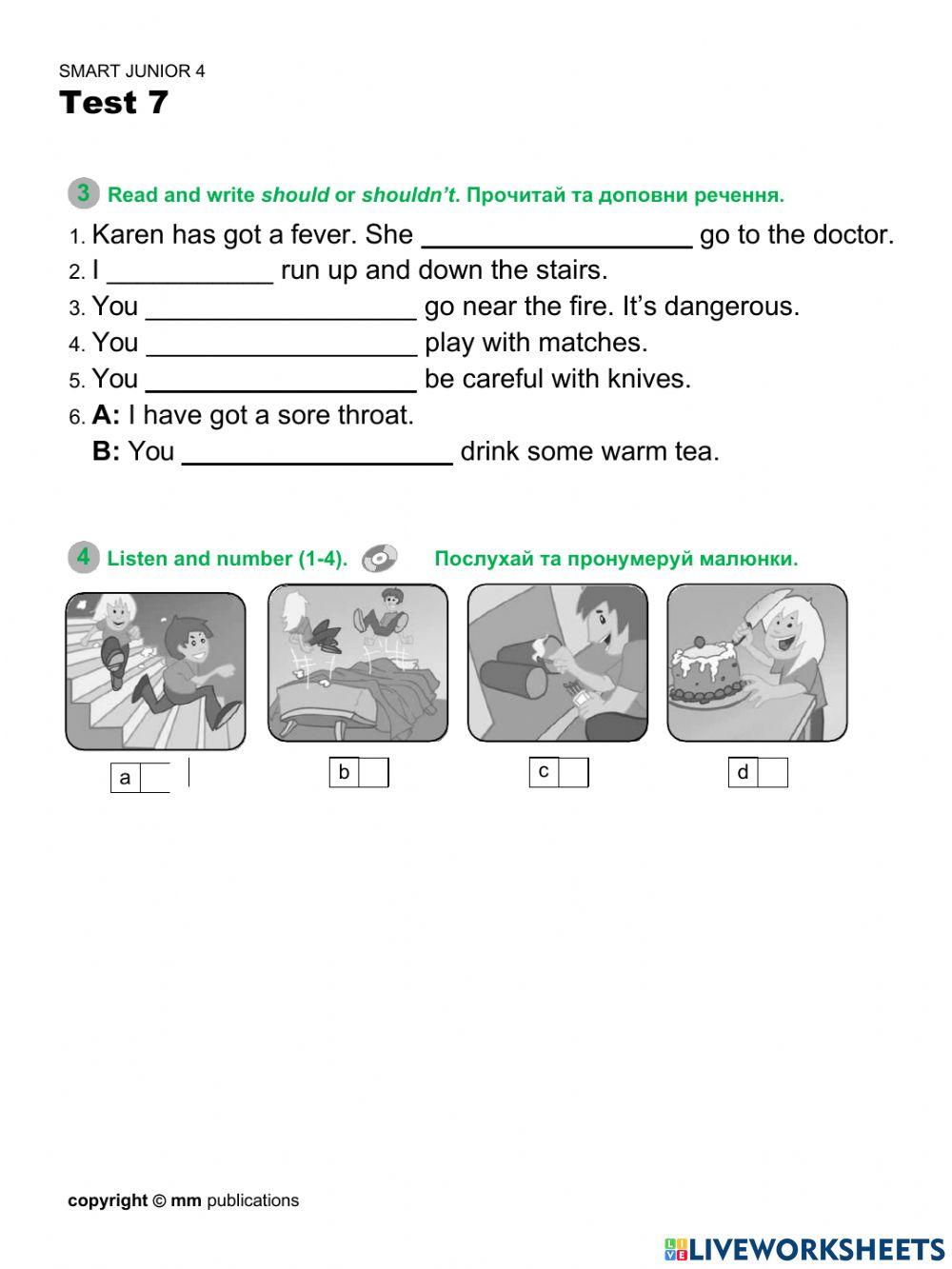 Smart Junior 4 … | Free Interactive Worksheets | 6870375