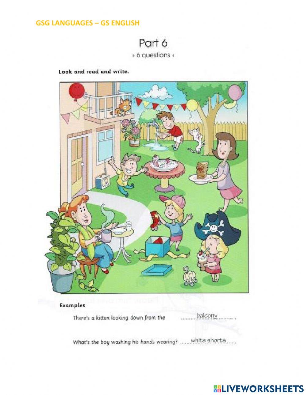 Skills Builder For Cambridge-Movers-Reading - Writing-Part 6-Test 4 ...