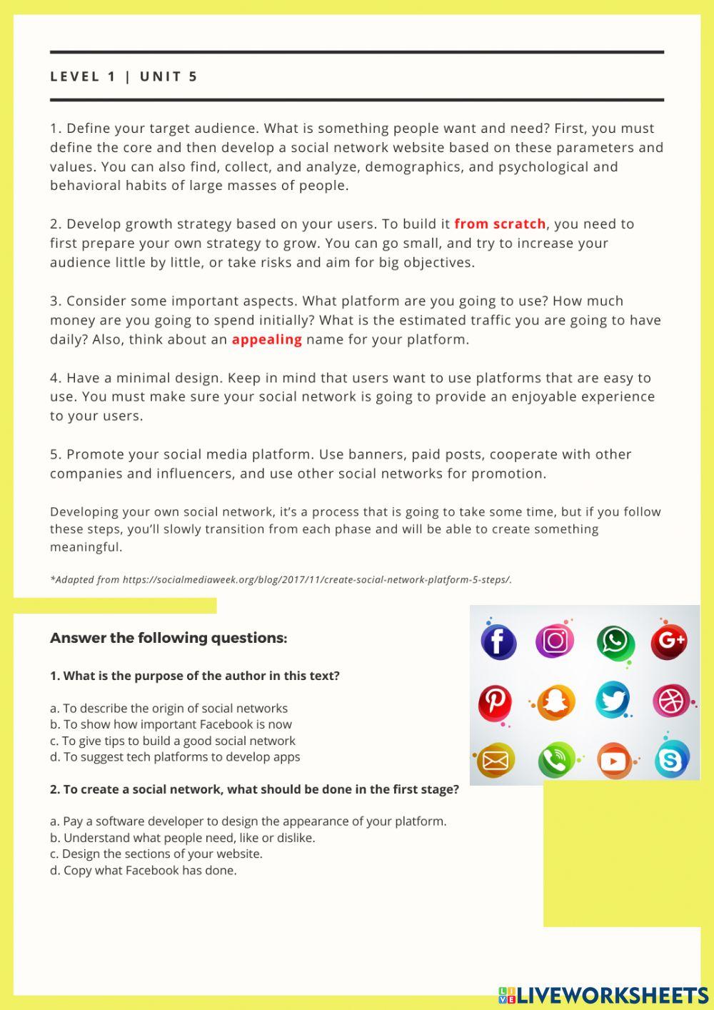 5331909 | Cycle 1 - Unit 5 - Reading 2: HOW TO CREATE A