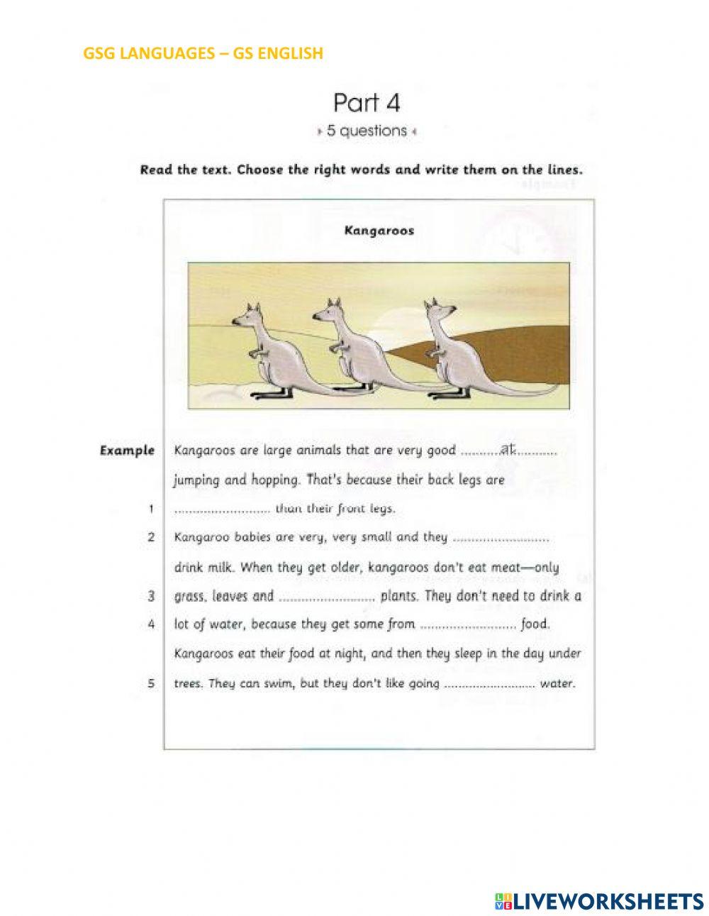 Skills Builder For Cambridge-Movers-Reading and Writing-Part 4-Test 5 ...